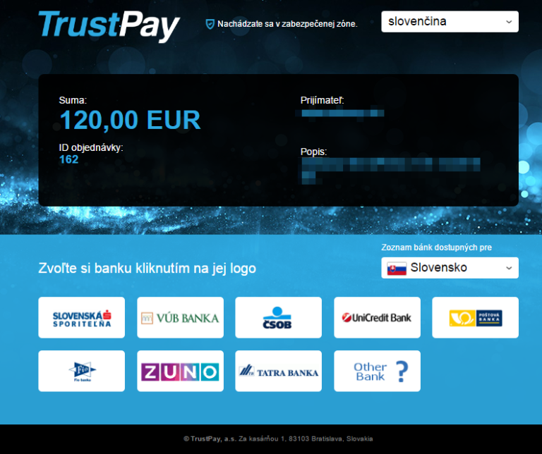 TrustPay - Platobné brány
